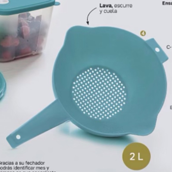 Tupperware | Kitchen | Tupperware Colander Strainer With Handle 2 Quart ...
